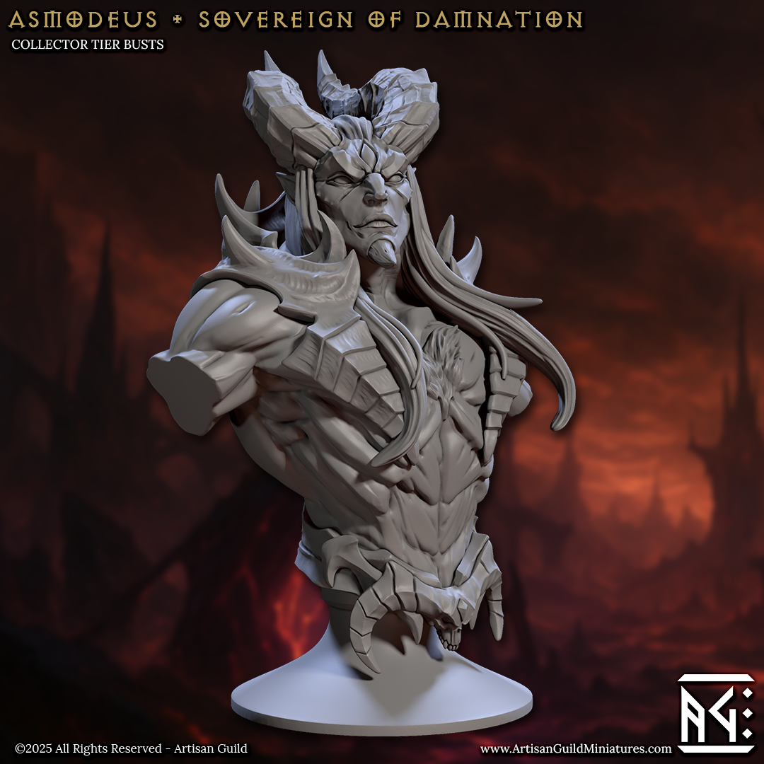 ag-2507B01 Asmodeus Sovereign of Damnation (Bust) – サベージランドミニチュア