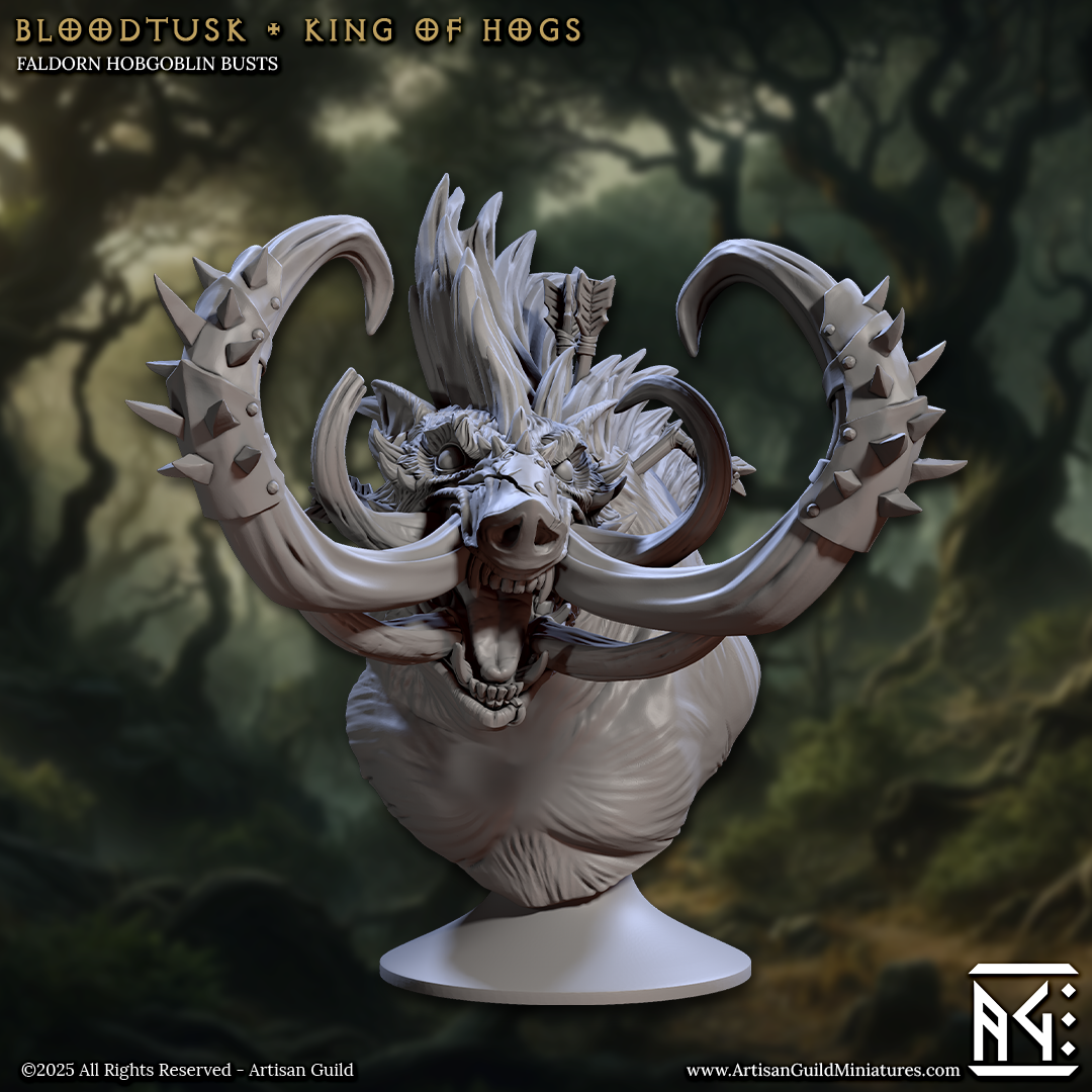 ag-250118 Bloodtusk the Hog King (Bust) – サベージランドミニチュア