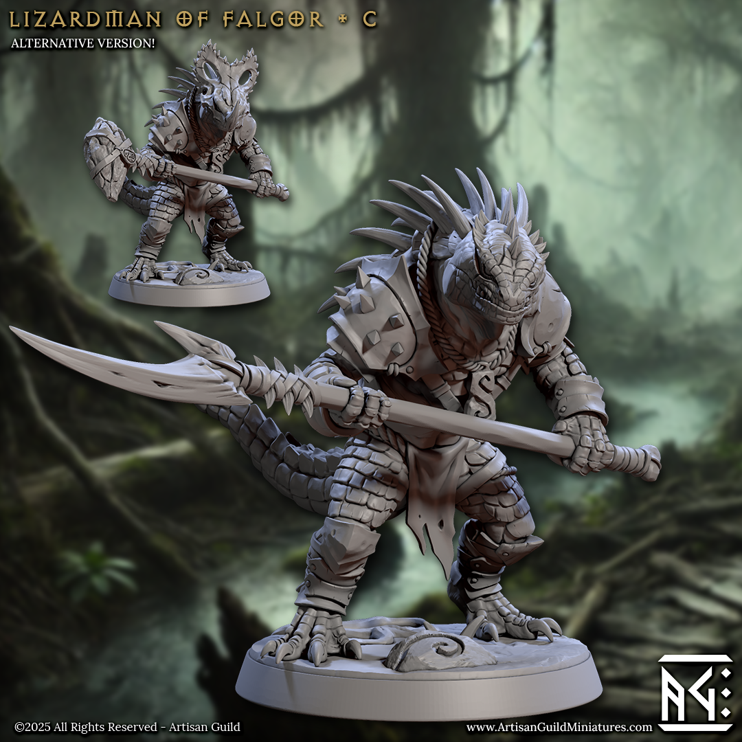 ag-250606 Lizardman of Falgor C – サベージランドミニチュア