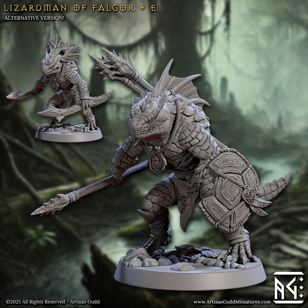 ag-250608 Lizardman of Falgor E – サベージランドミニチュア