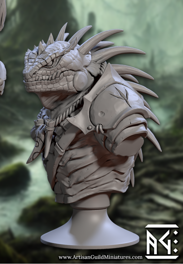 ag-2506b03 Lizardman of Falgor I (Bust) – サベージランドミニチュア