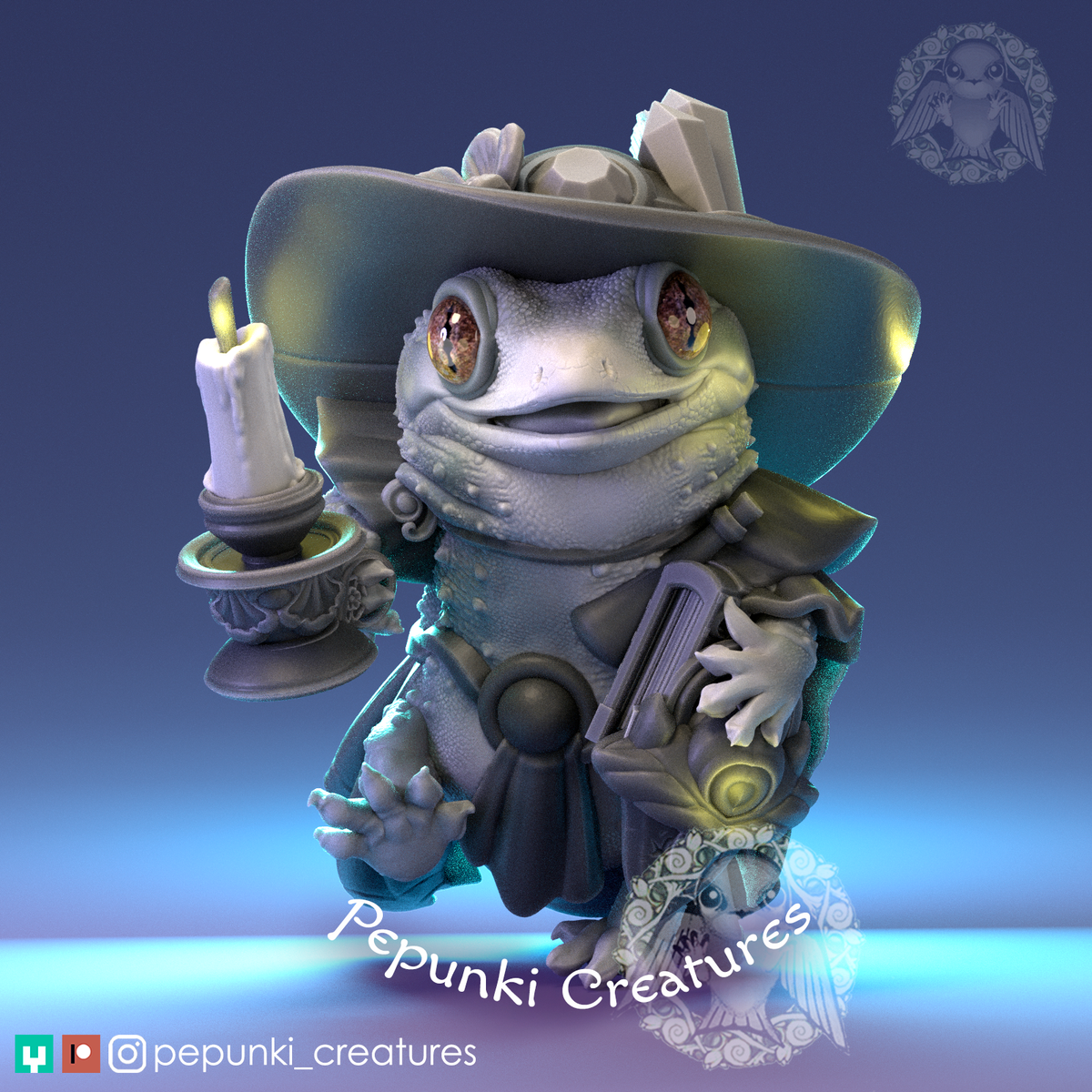 Ppnk-240804 Tokay Gecko Wizard – サベージランドミニチュア