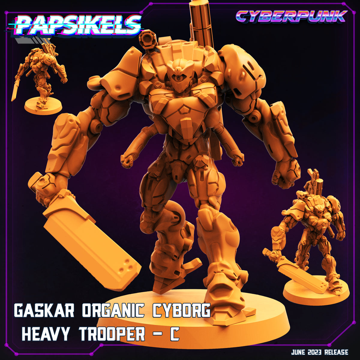 pap-2306c13 GASKAR ORGANIC CYBORG HEAVY TROOPER C – サベージランドミニチュア