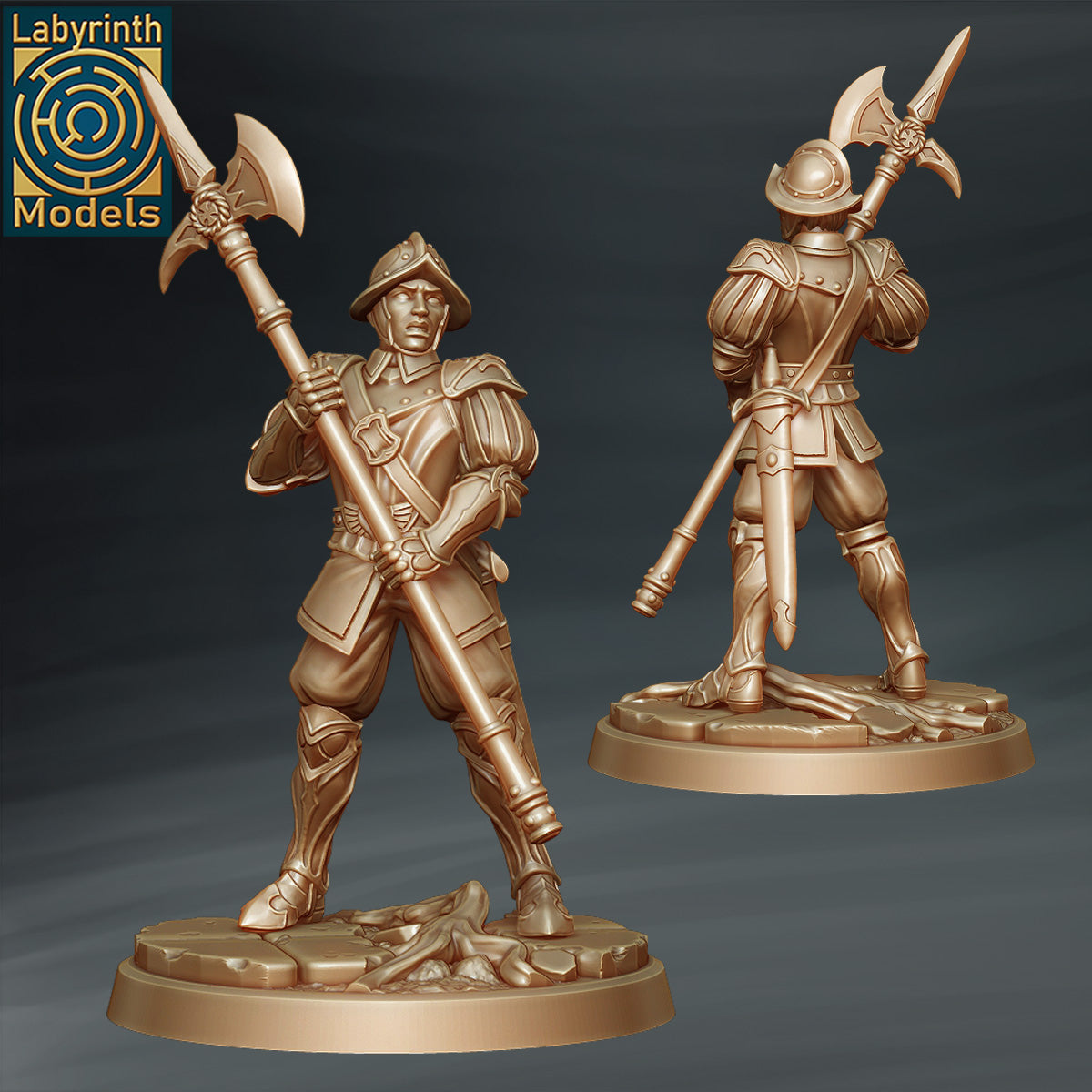 Laby-231113 Church Soldier Halberdier 3 – サベージランドミニチュア