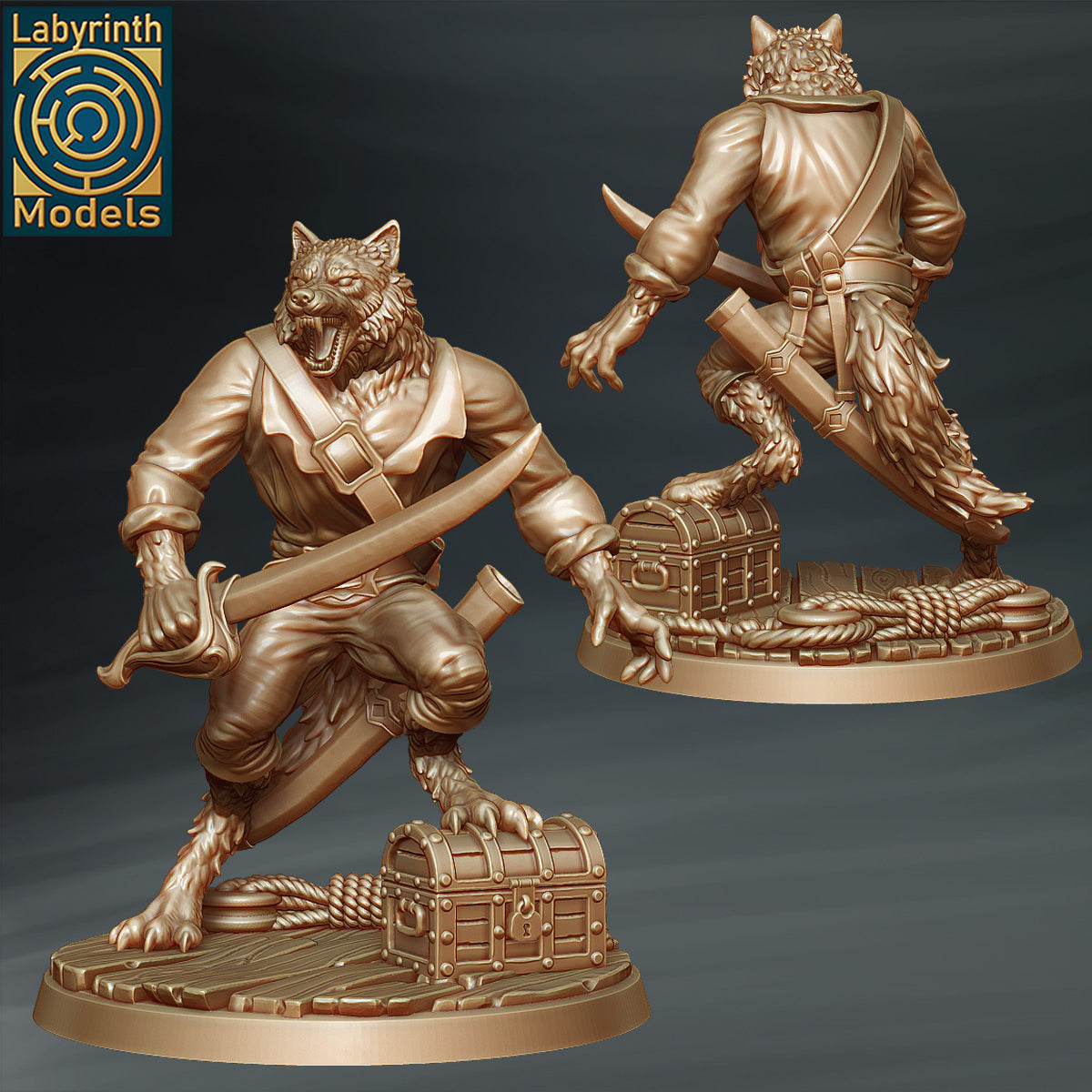 Laby-250204 Pirate Werewolf 2 – サベージランドミニチュア