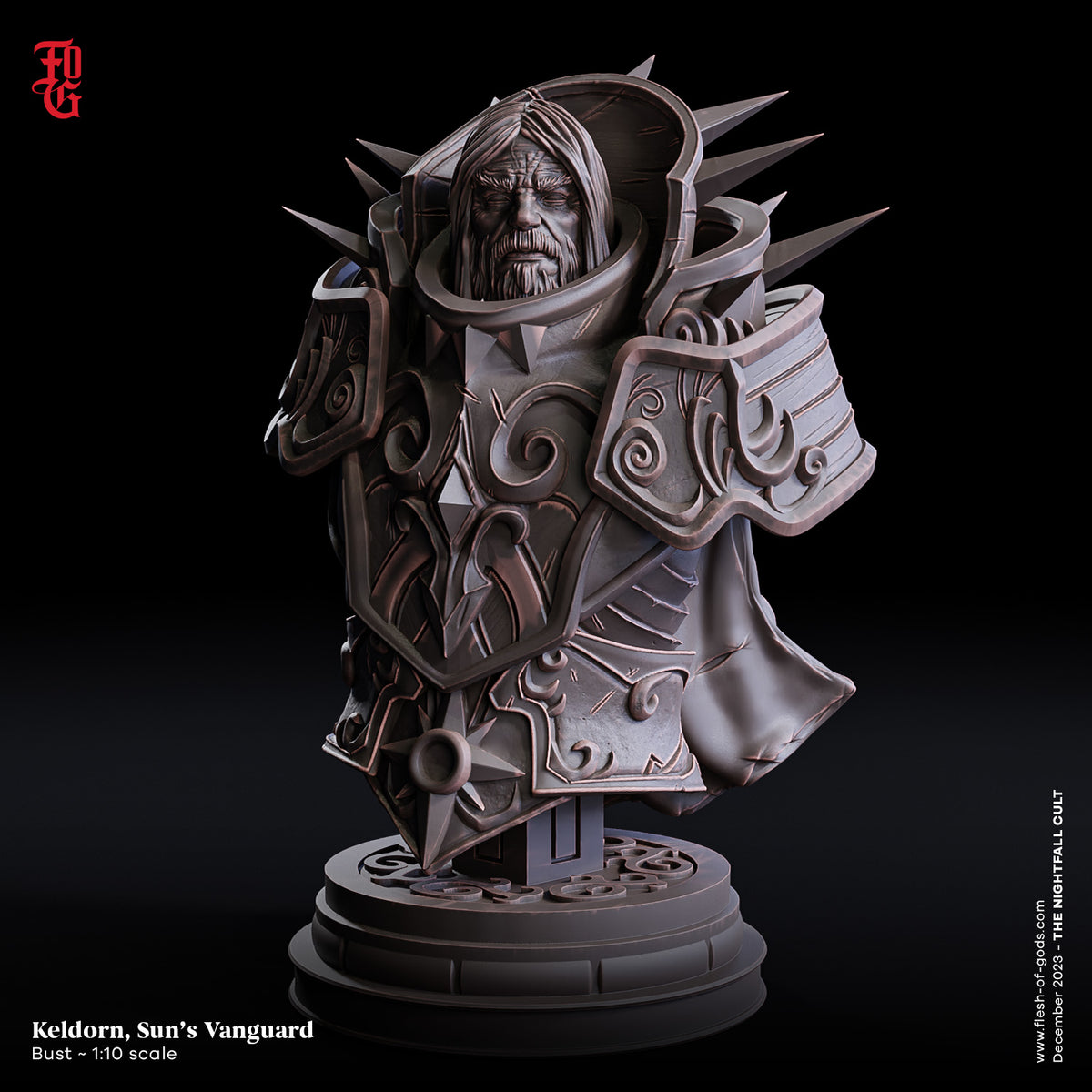 Fog-231203 Bust - Keldorn, Sun's Vanguard – サベージランドミニチュア
