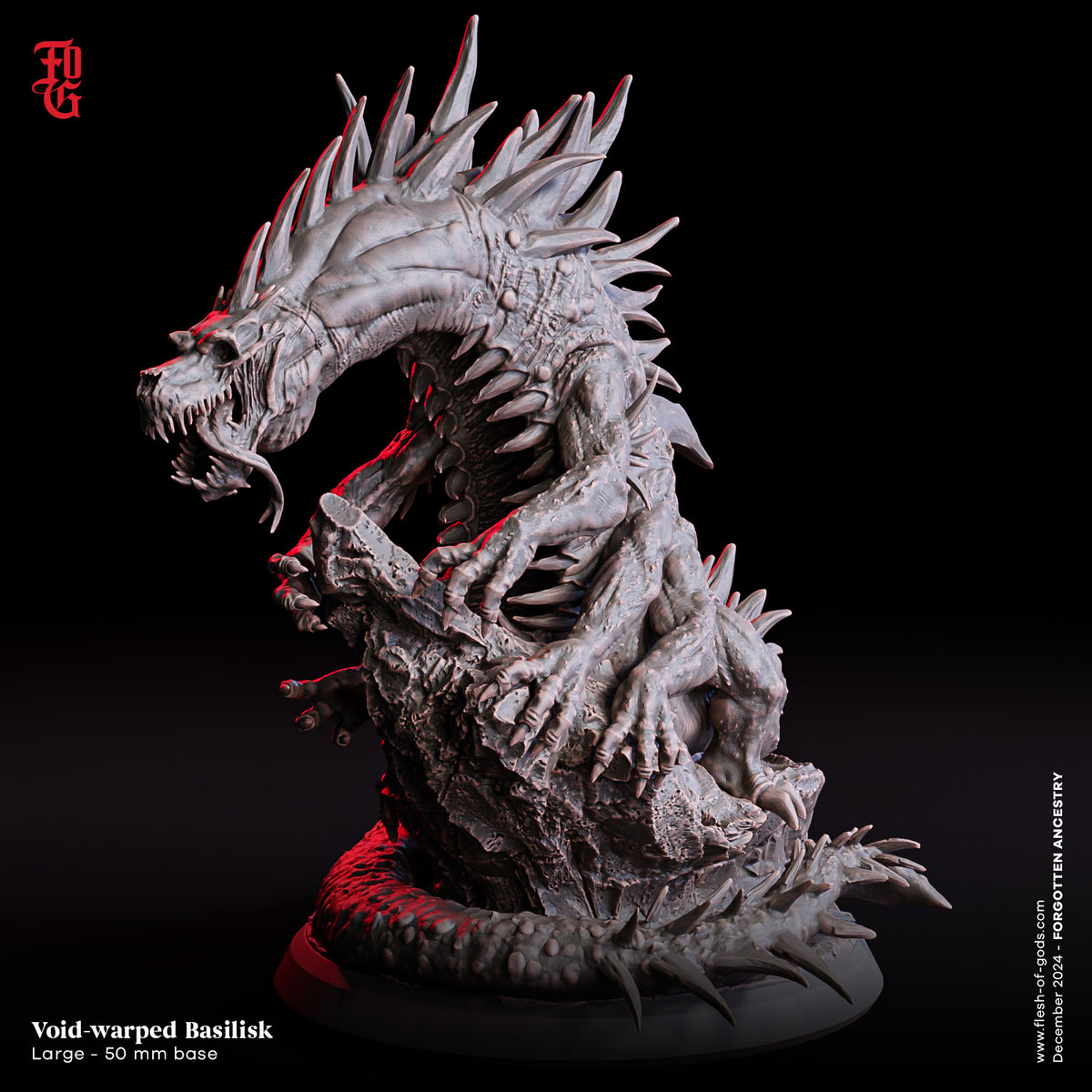 Fog-241217 Enemy - Void-Warped Basilisk – サベージランドミニチュア