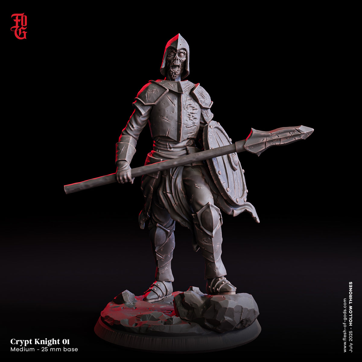 Fog-250705 Enemy - Crypt Knight 1 – サベージランドミニチュア