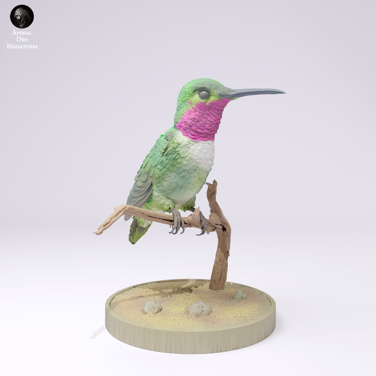 Anml-250104 Broad tailed hummingbird stand（フトオハチドリ） – サベージランドミニチュア