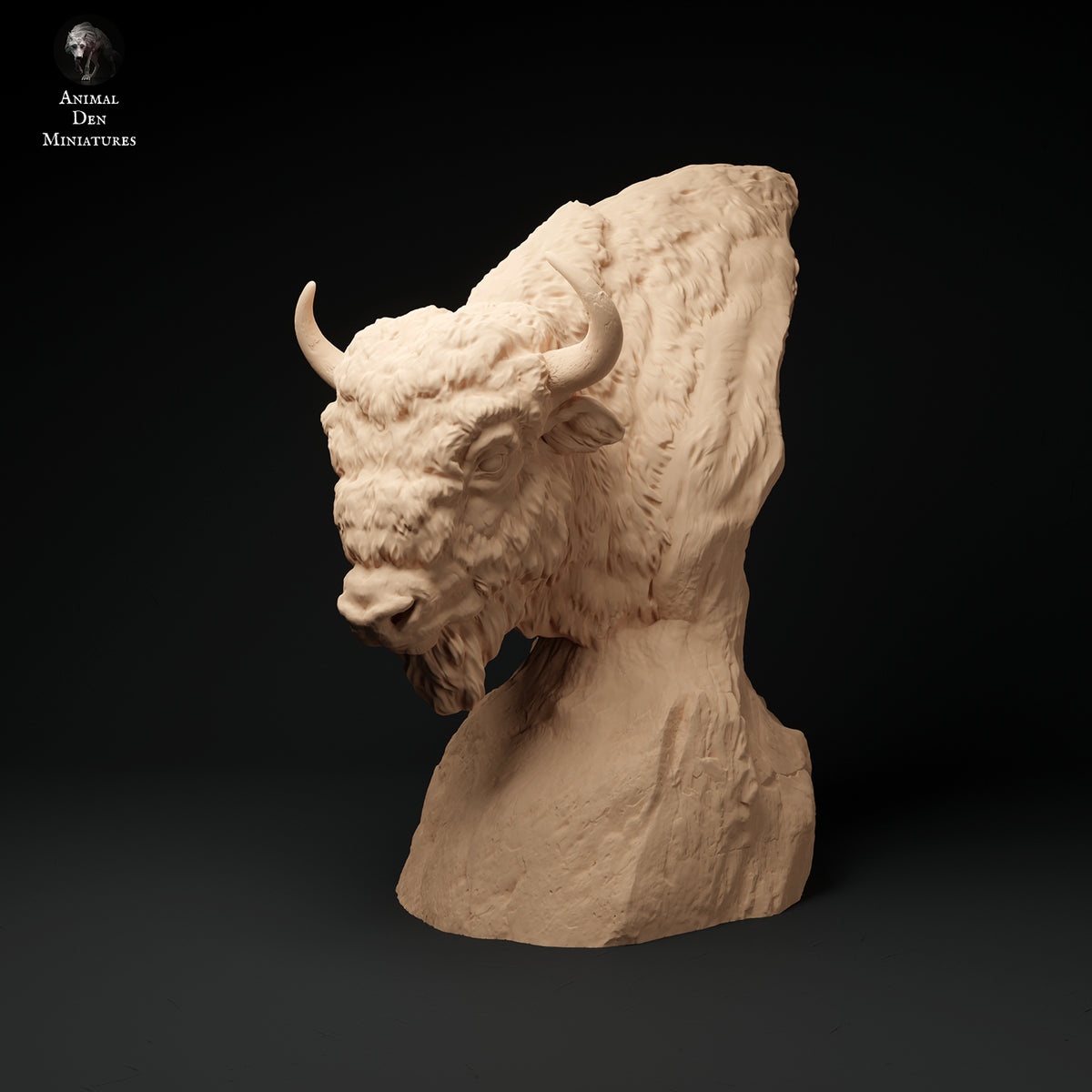 Anml-231101 european bison bust – サベージランドミニチュア