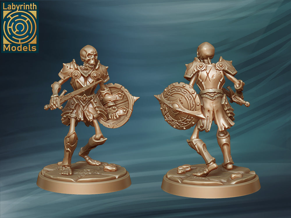Laby-w010 Skeleton Warrior - Sword & Shield 1 – サベージランドミニチュア